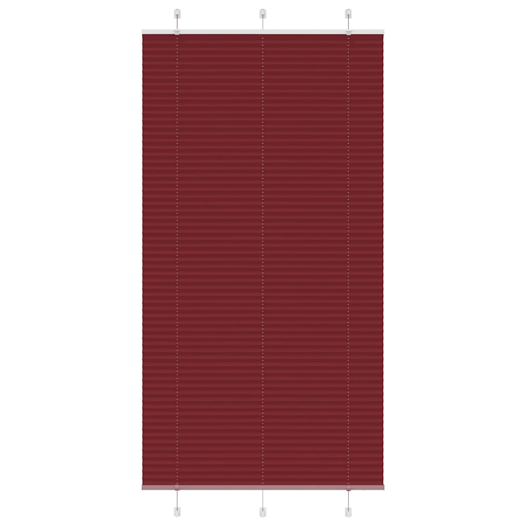 Store plissé rouge bordeaux 110x200 cm largeur du tissu 109,4cm | Leroy ...