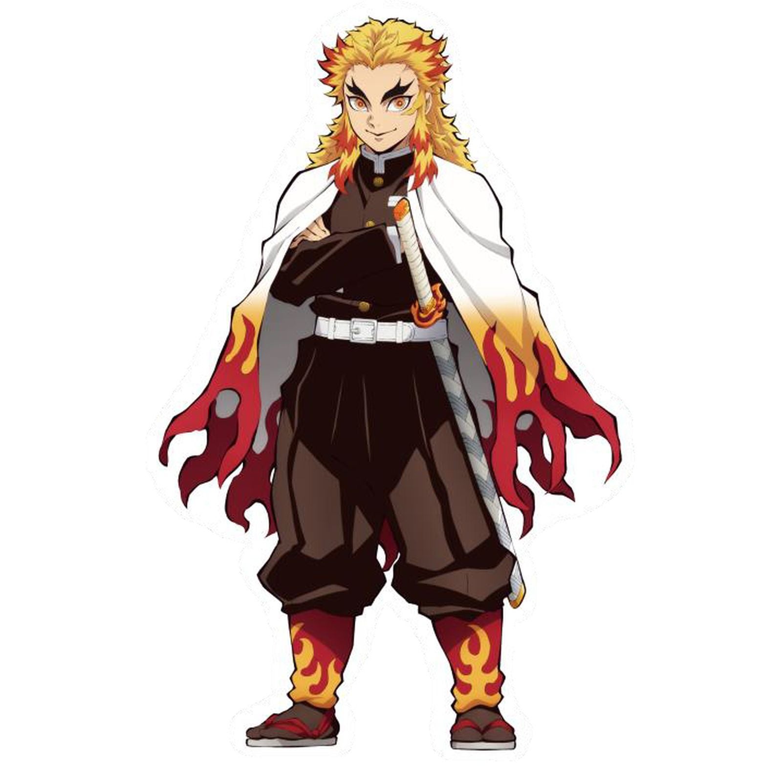 Lampara neon demon slayer kimetsu no yaiba rengoku 40 cm | Leroy Merlin