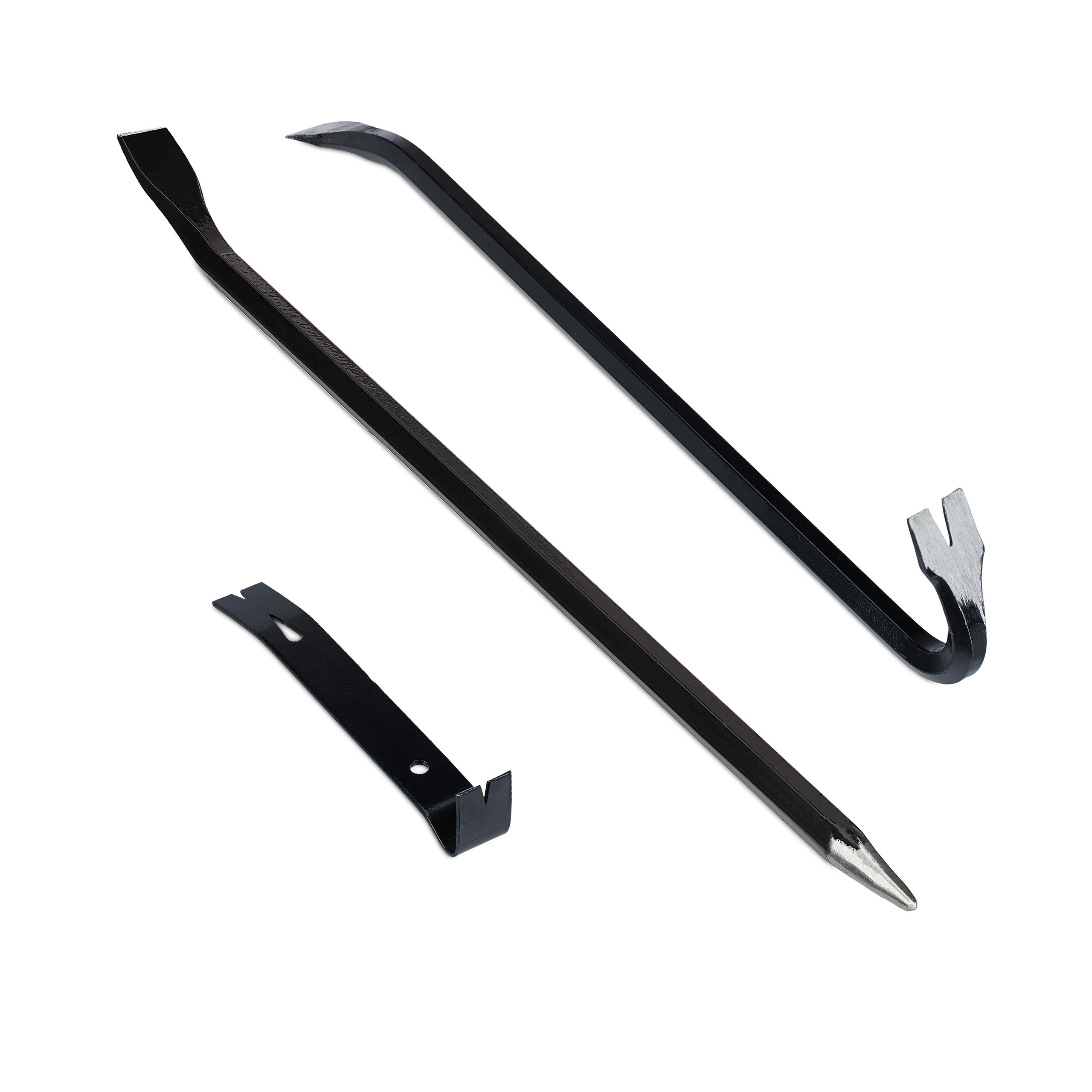 Relaxdays Set de 3 pieds-de-biche, avec pied-de-biche, levier à ...