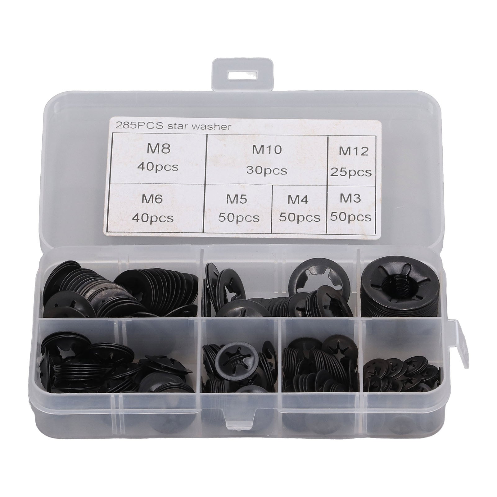 Kit de 285 rondelles Starlock à denture interne pour fixation M3 M4 M5 ...