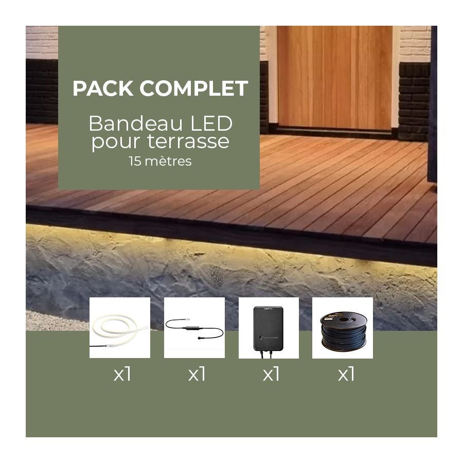 Kit bandeau LED avec transformateur - LightPro | Leroy Merlin