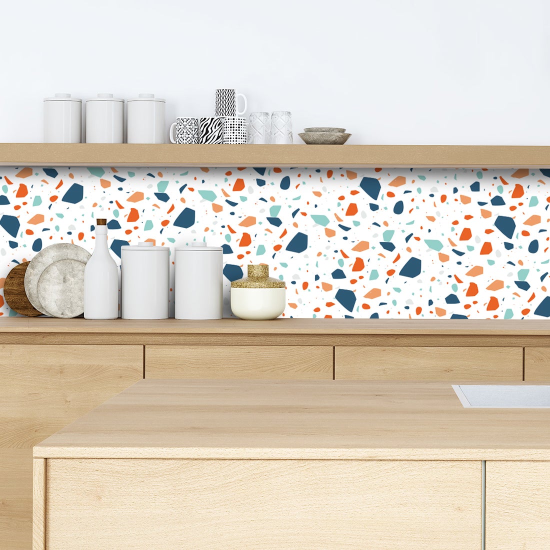 Crédence adhésive terrazzo 50x400cm | Leroy Merlin