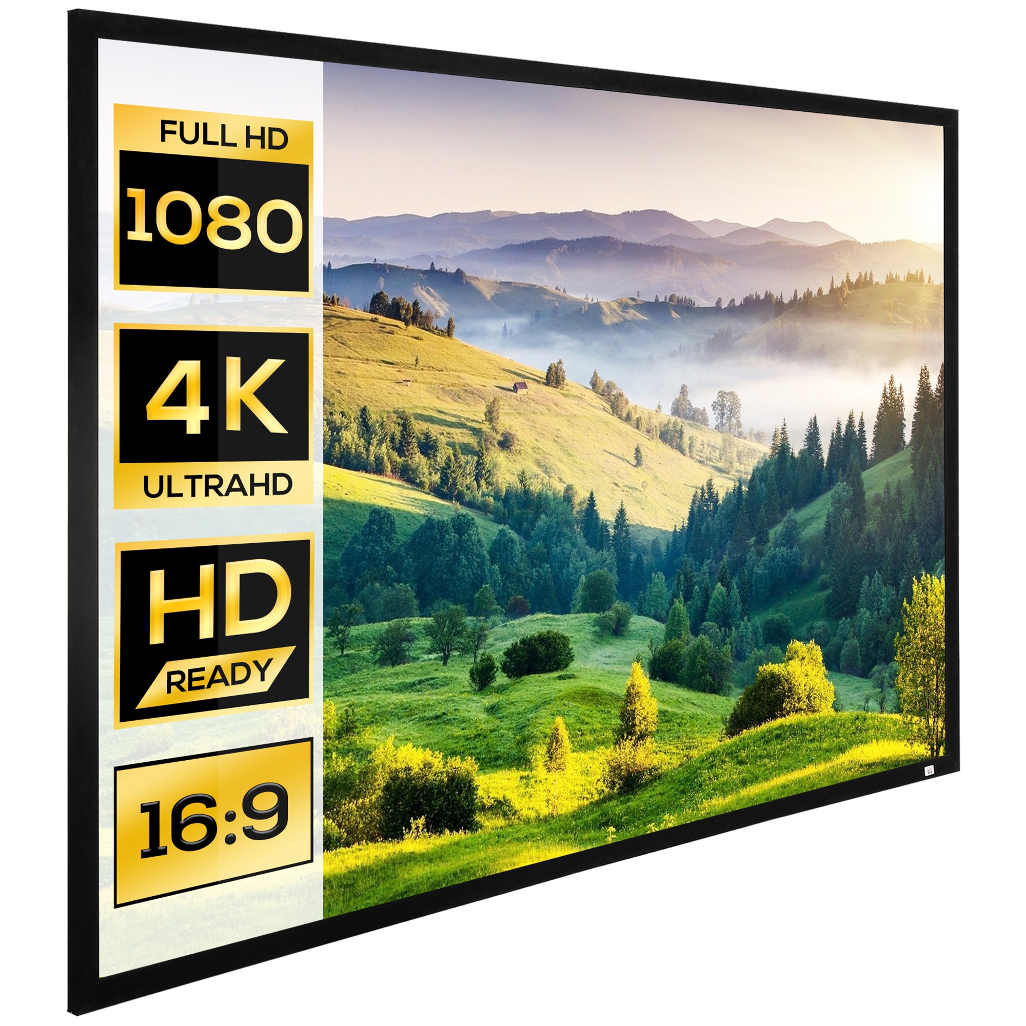 Écran de projection mural 100 pouces,format 16:9/4:3,compatible avec ...