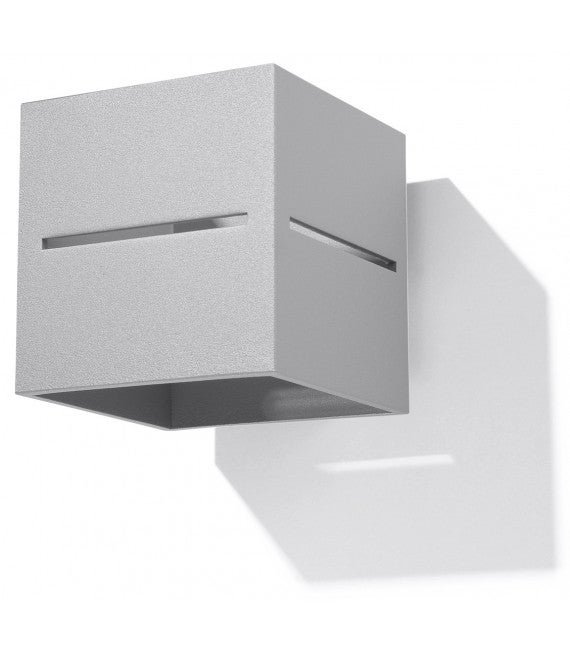 Sollux LOBO - 1 Light Up Down Wall Gris claro, G9 | Leroy Merlin