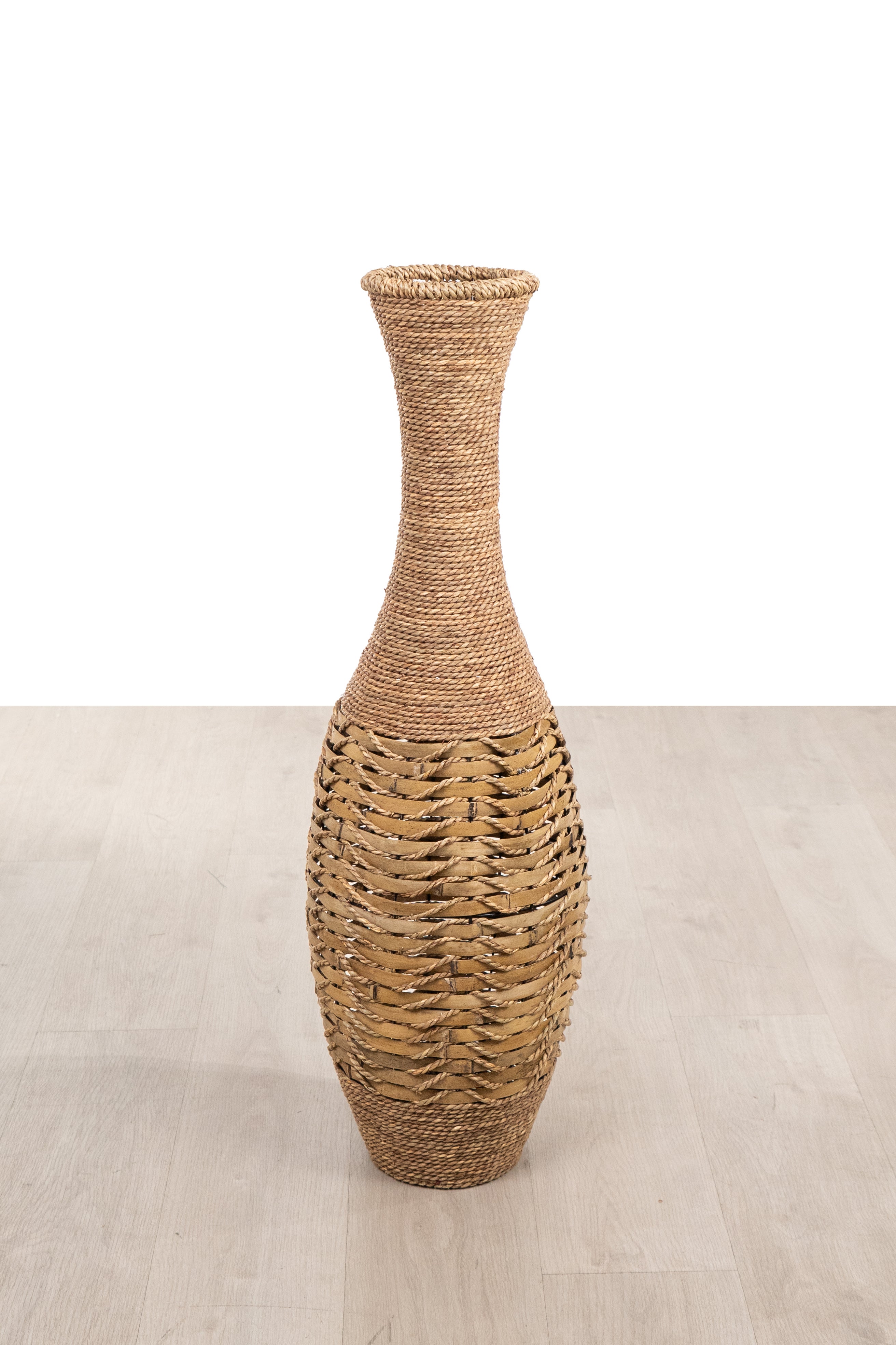 Vase de sol en fibres naturelles | Leroy Merlin