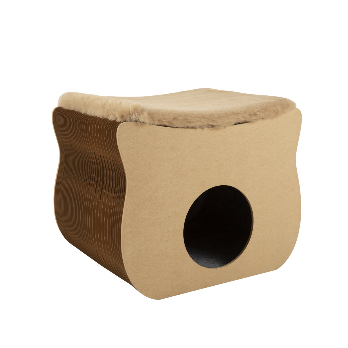 Niche pour chat Tigri marron pliable | Leroy Merlin