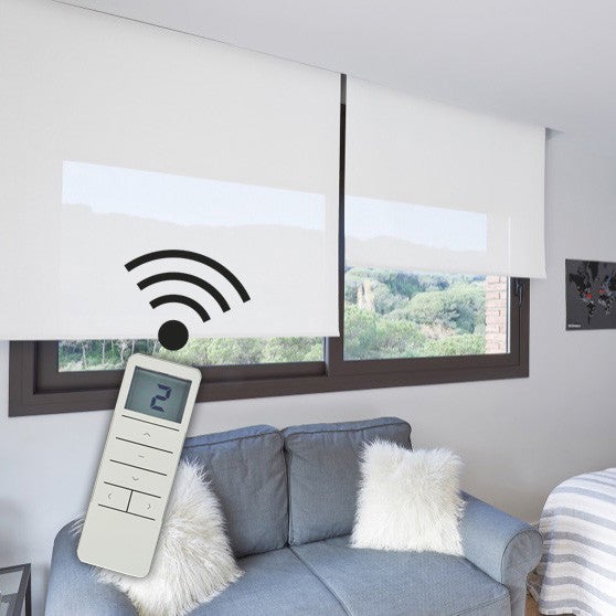 Store enrouleur motorisé Screen Blanc 100X250 | Leroy Merlin