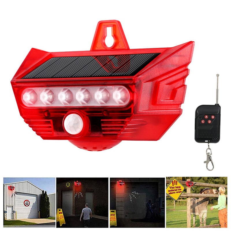 Alarma sonora y luminosa, sensor de infrarrojos inalámbrico alimentado ...