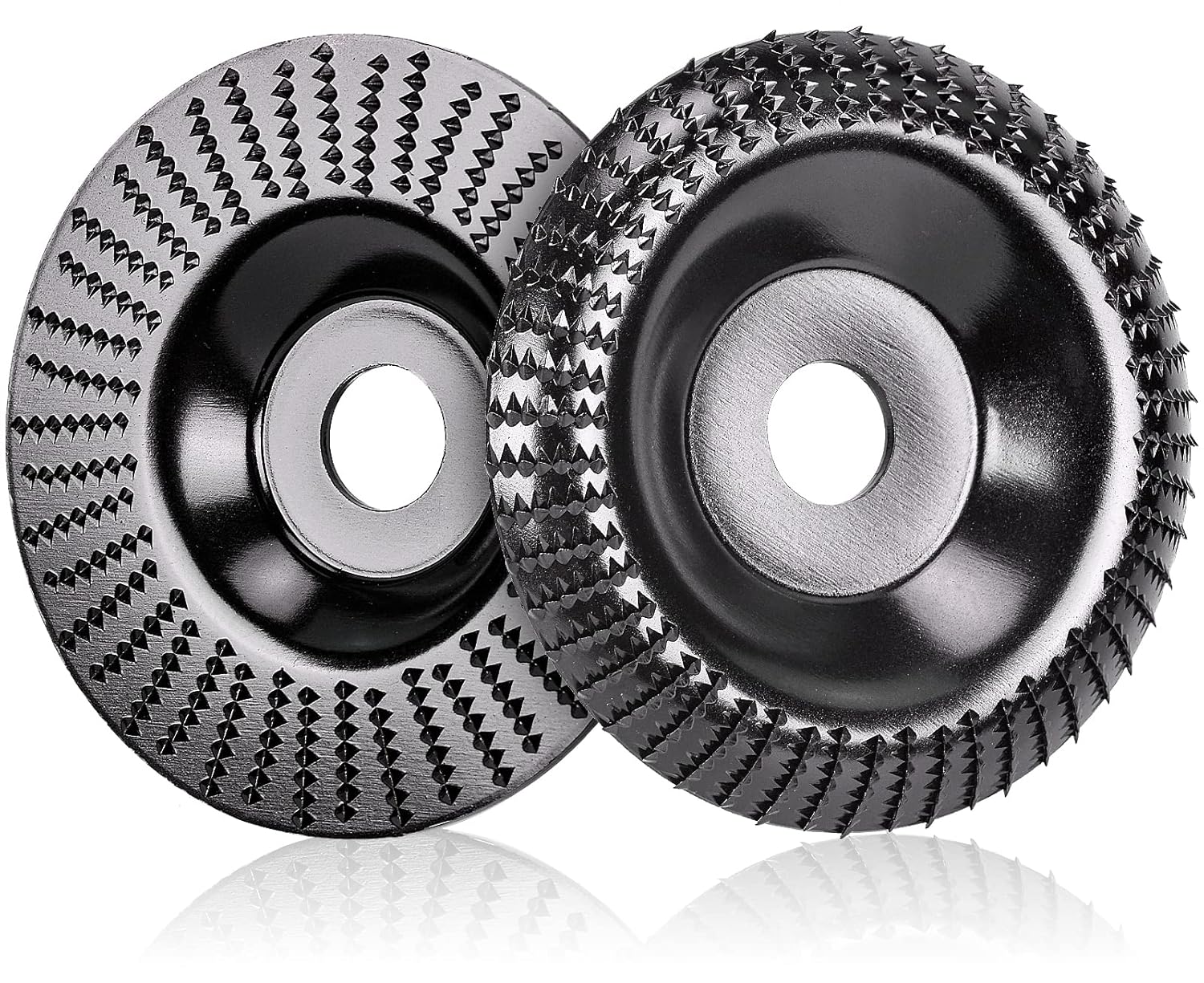 2 Pièces Disques Bois pour Meuleuse Angle Ø 125 mm x 22mm, Meuleuse à ...