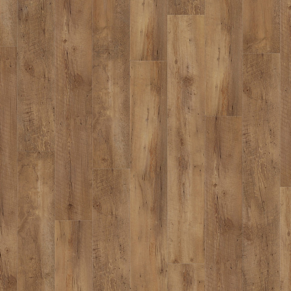 Sol PVC imitation parquet chêne rustique marron Lame PVC clipsable ...