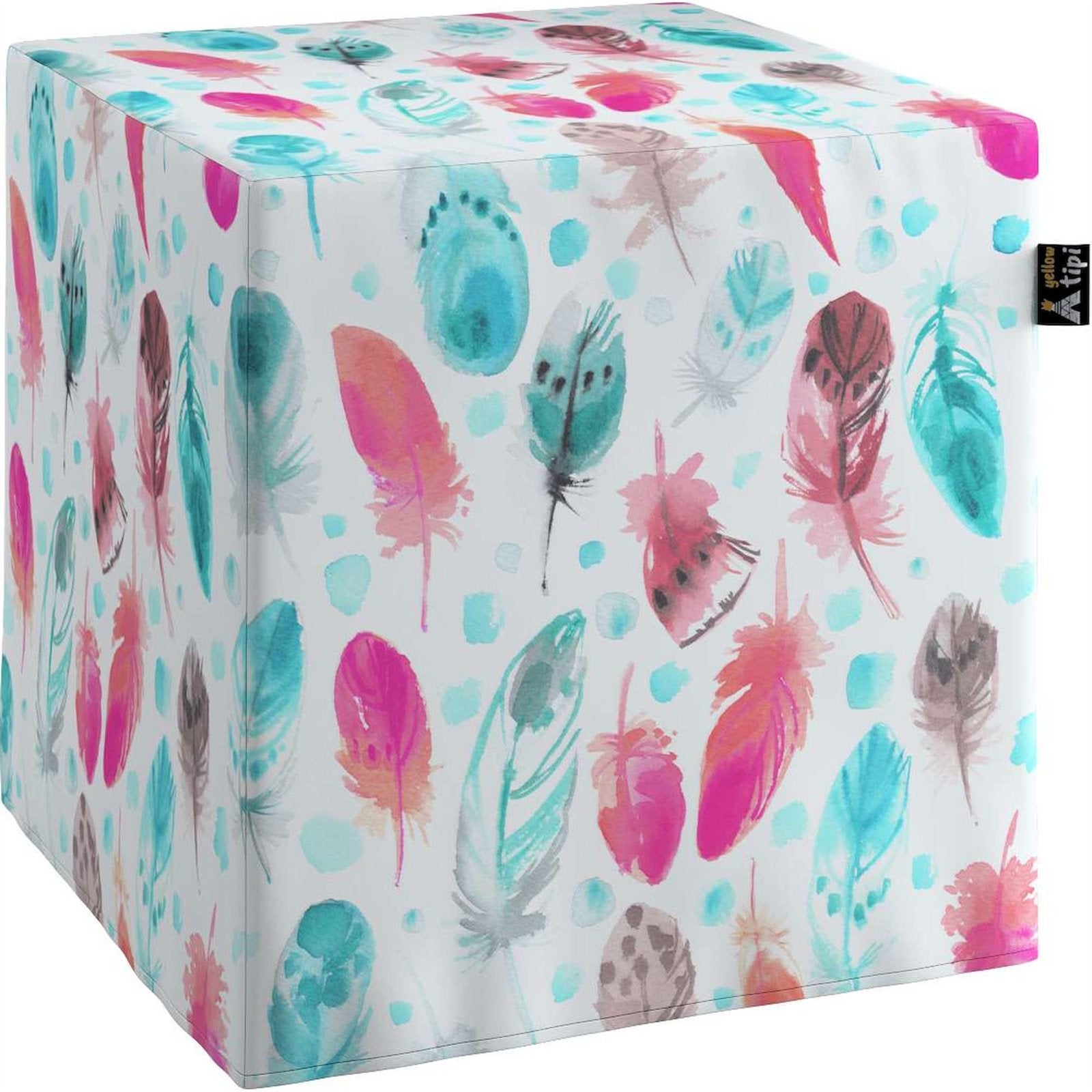 Pouf cube Magic 40 x 40 x 40 cm Multicolore | Leroy Merlin