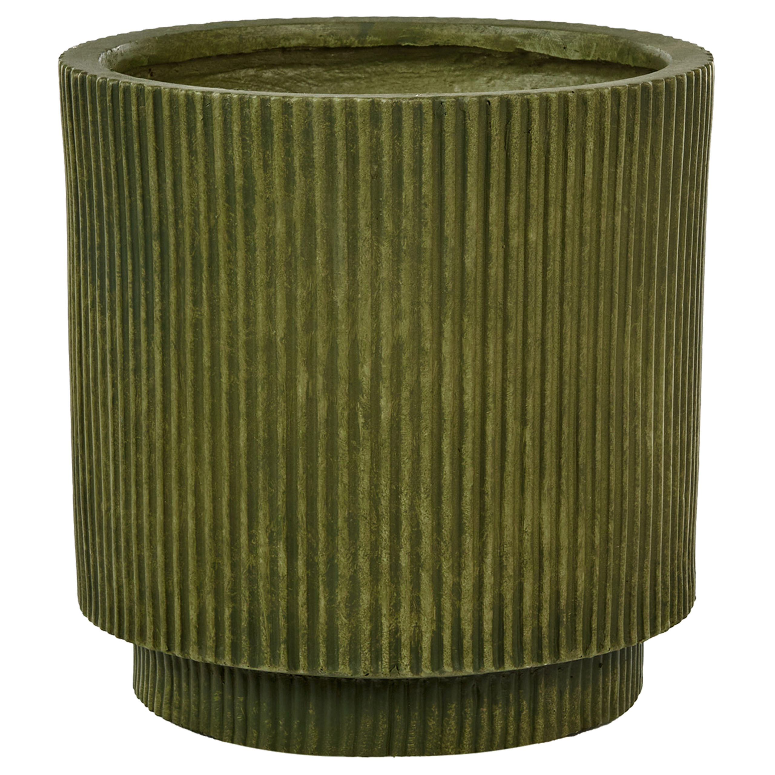 Cache-pot ⌀ 30 cm vert olive DARIA | Leroy Merlin