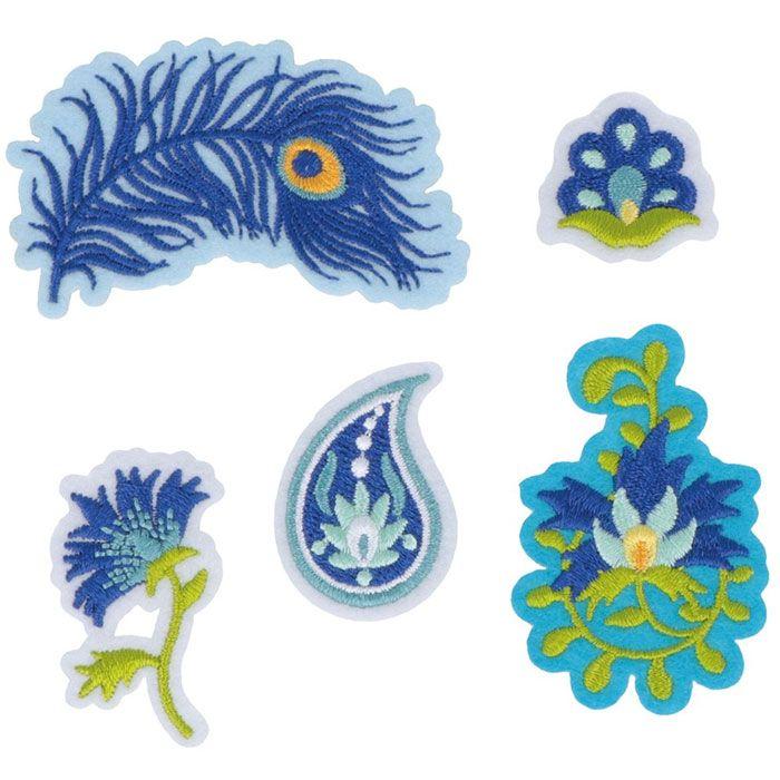 Toppe termoadesive blu - Pavone | Leroy Merlin