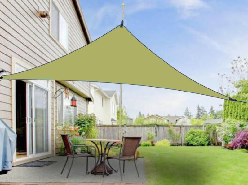 Tenda a vela triangolare impermeabile 4x4x4 m, protezione UV al 98% per ...