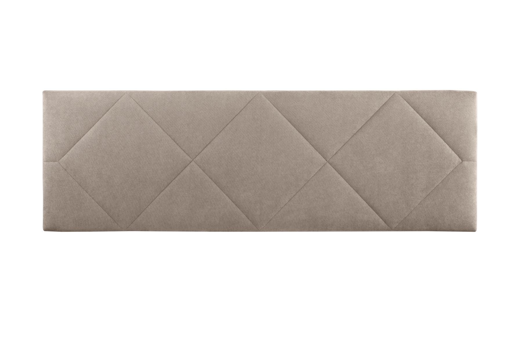 Tête de Lit 120 - SPYGA Rembourrée Microfibre 145x50x7 - Beige | Leroy ...