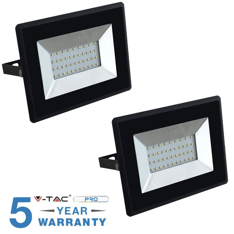 2 FARO FARI FARETTO LED SMD V-TAC 30W ESTERNO IP65 LUCE FREDDA | Leroy ...