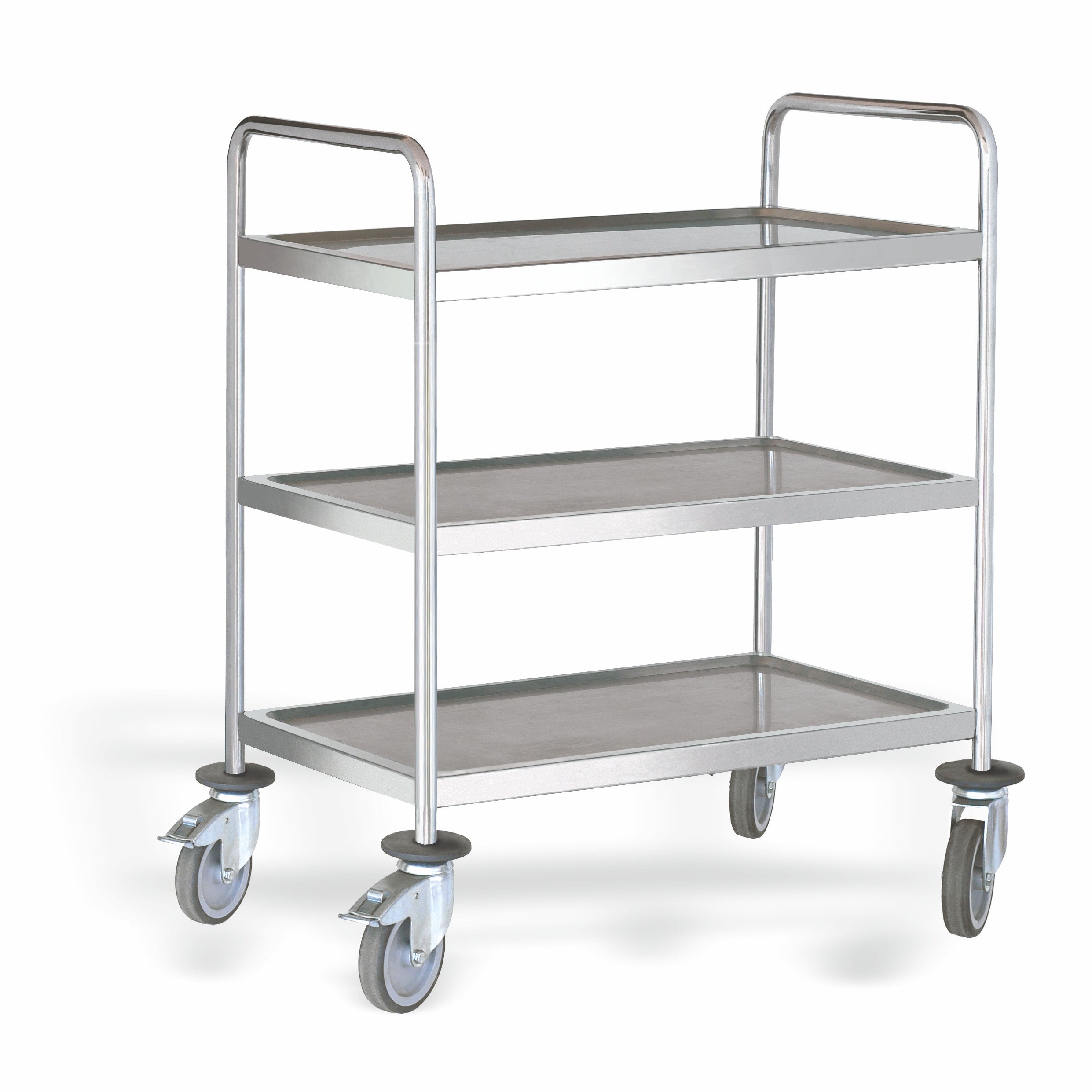 Chariot de Service Inox 3 Niveaux L 880 à 1080 mm - Pujadas - l0- L98 ...