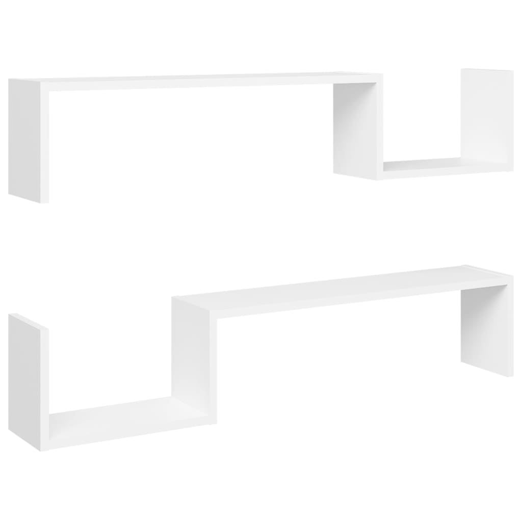 Estantes de pared 2 uds，Estante flotante，Repisa de pared madera ...