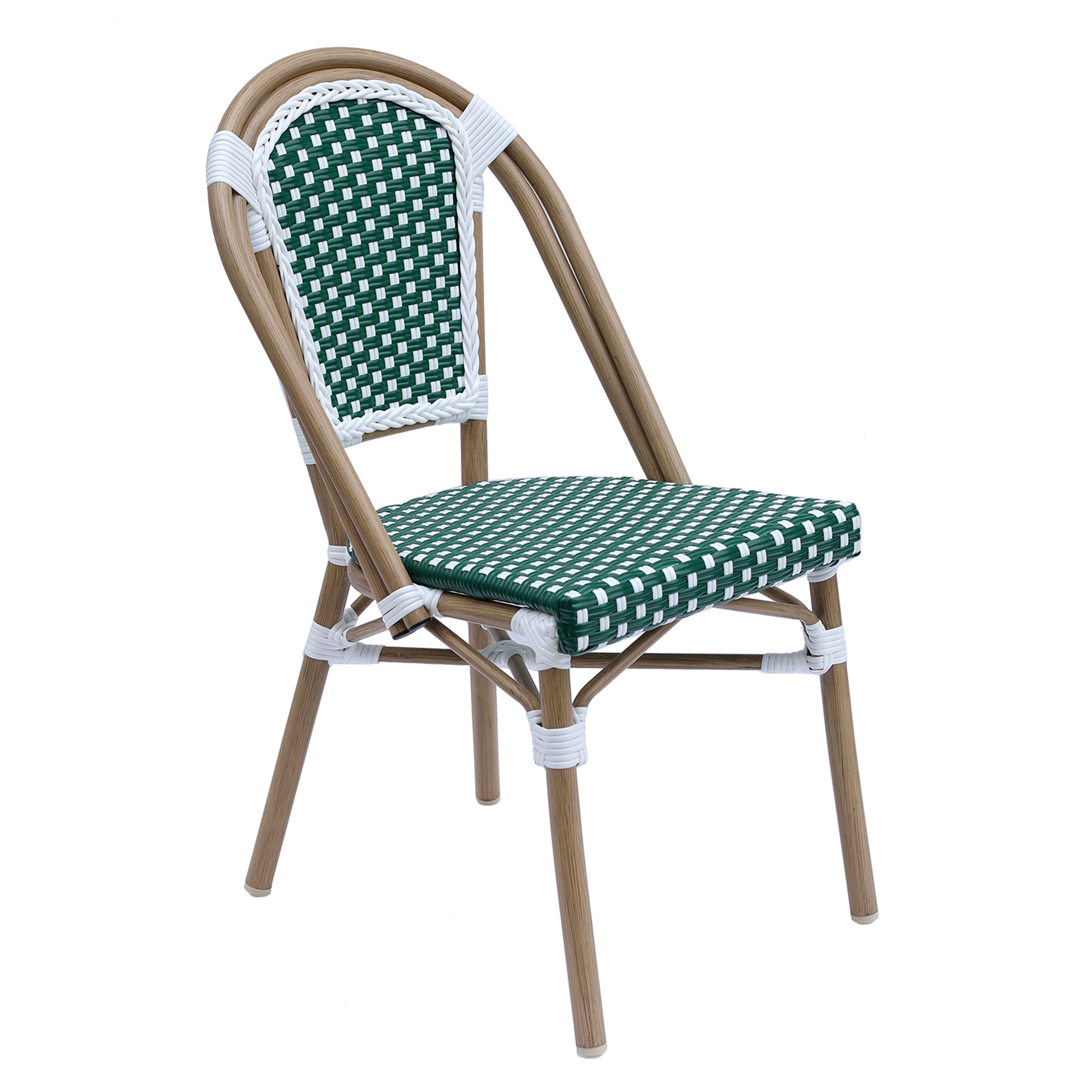 Chaise de jardin sans coussin Belleville en Rotin Vert | Leroy Merlin