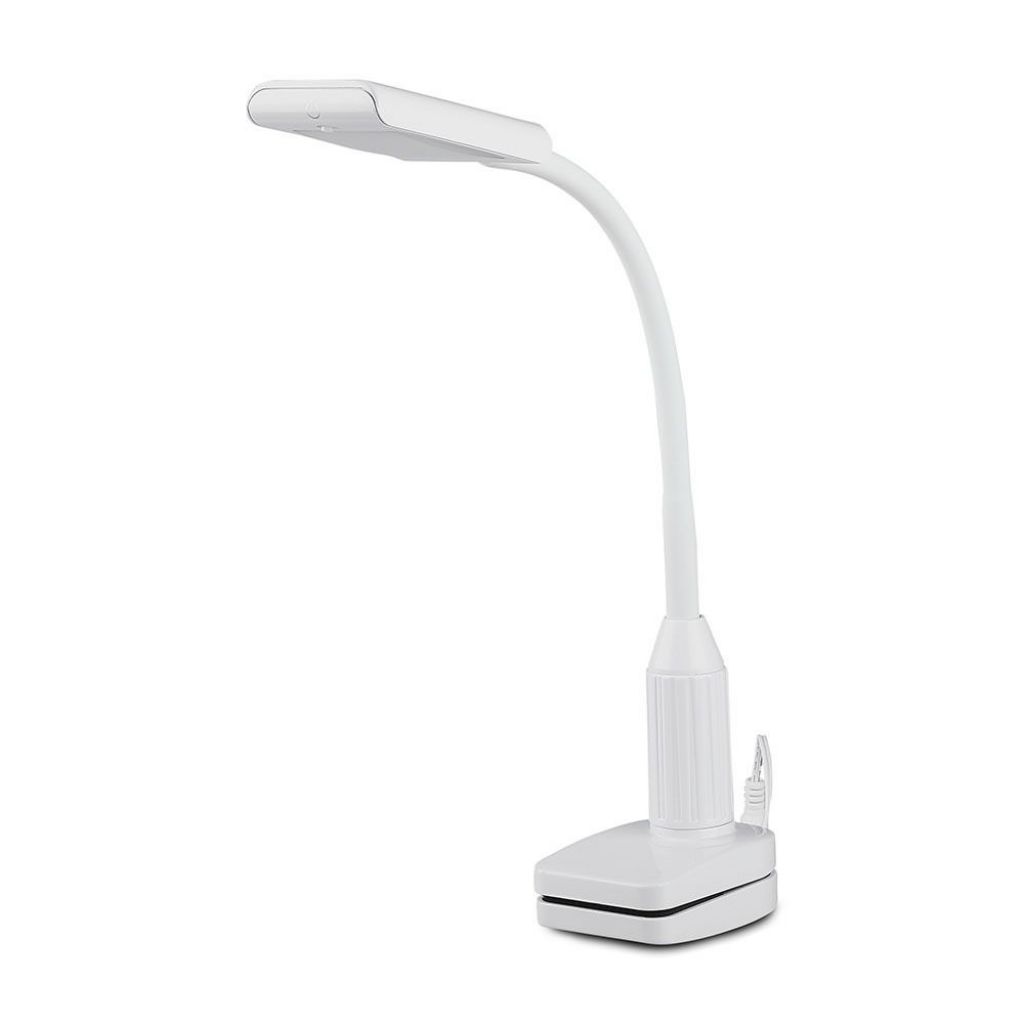V-TAC VT-7407 Led clip lámpara de mesa 7W blanco cálido 3000K ajustable ...