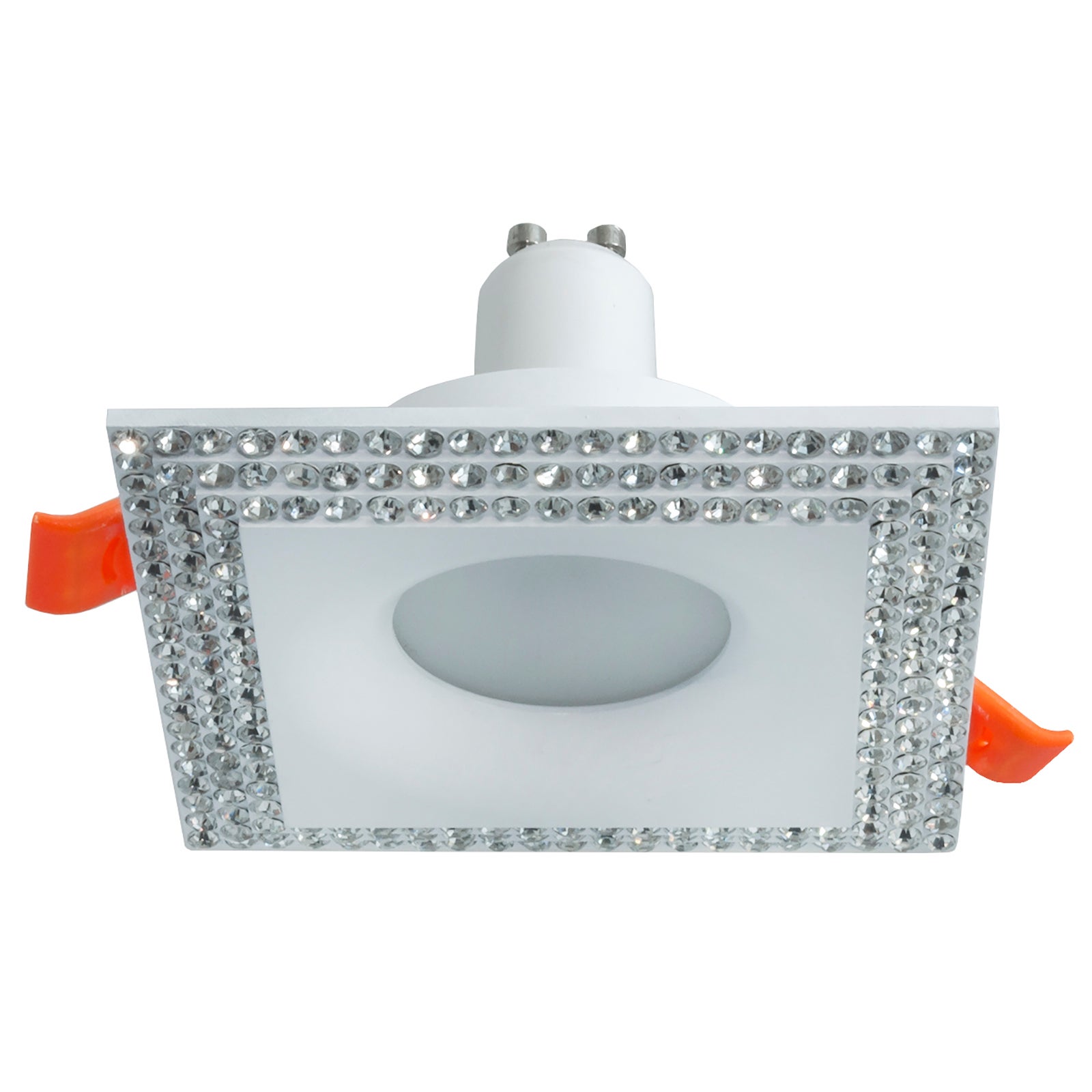 Spot blanc scintillant lampe à LED carrée encastrée moderne 5W GU10 ...