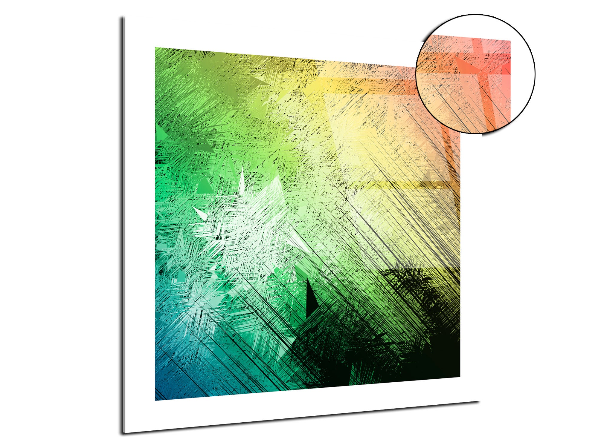 Tableau plexiglas déco dégradé de couleurs | Leroy Merlin