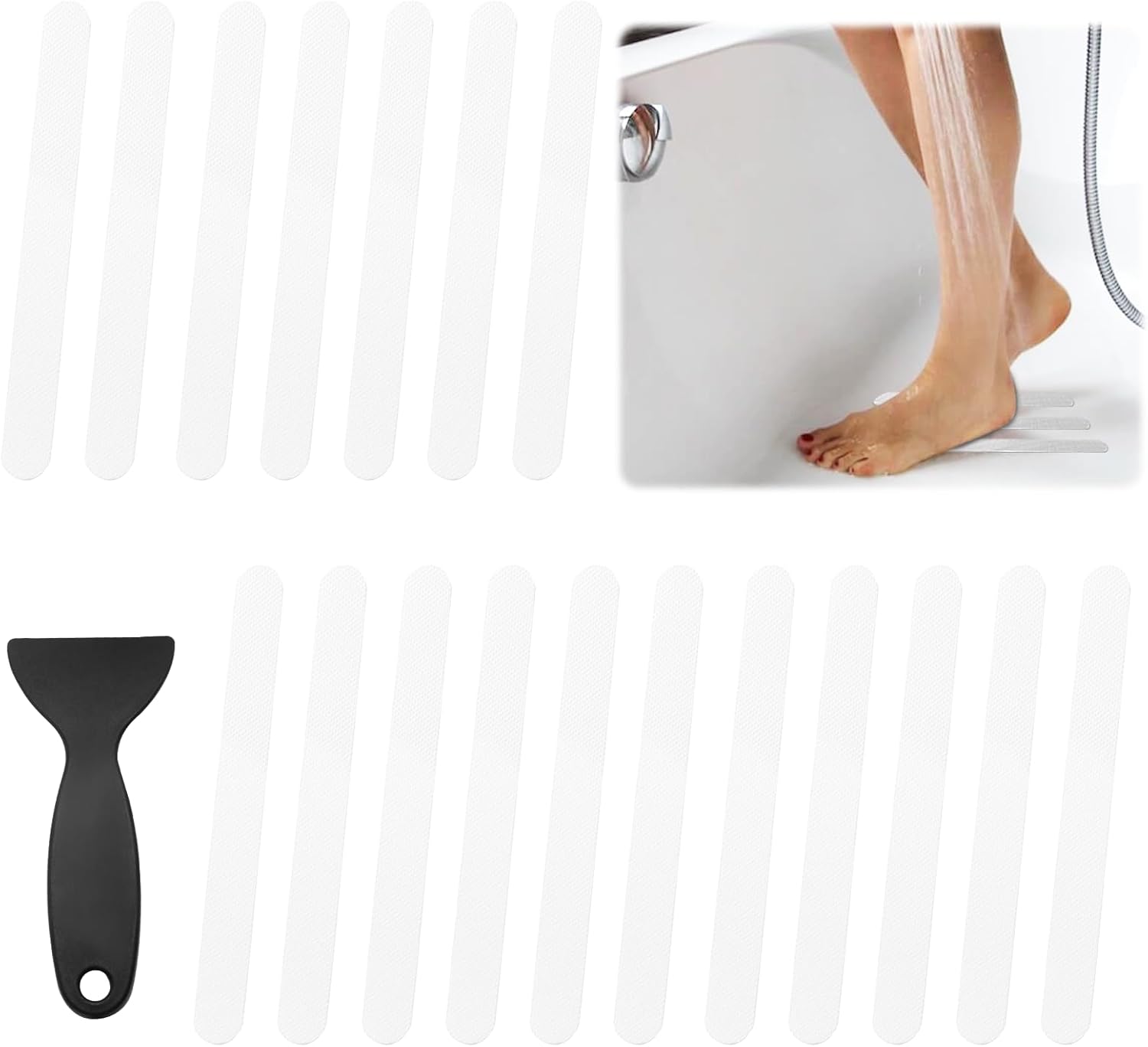 Bandes antidérapantes de salle de bain pour baignoires, sols de douche ...