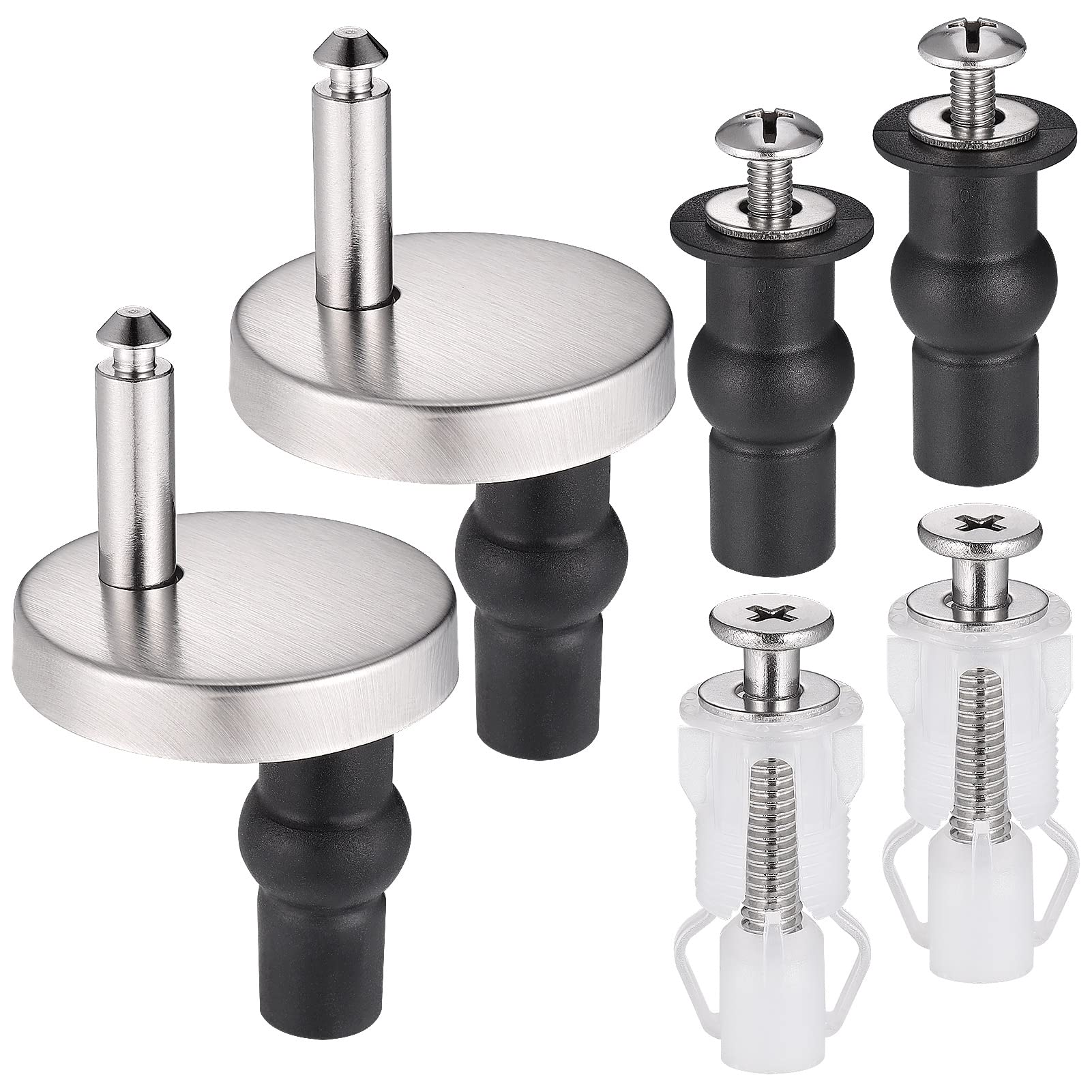 2Pcs Fixation Abattant WC,Charnières Siège de Toilette Universelles à ...