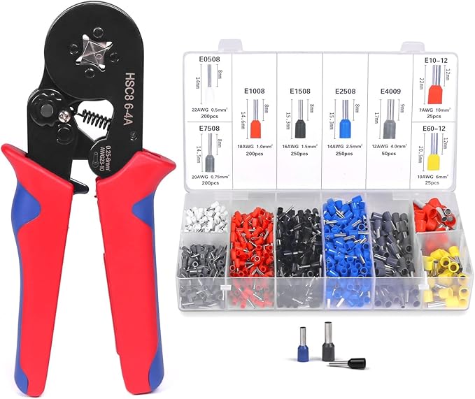 Kit D'outils De Sertissage De Col De Fil AWG 23-7 Kit De Pince De Sertissage De Ratchet Auto ...