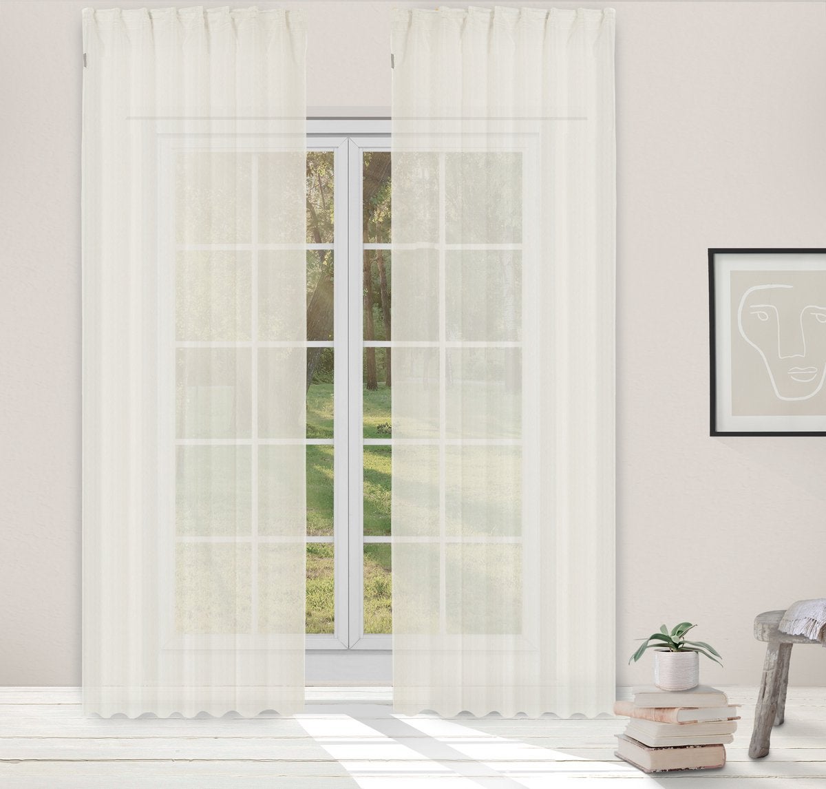 Light Guard Rideau "Creme" Transluzent pour Bar & Rail Beige ...