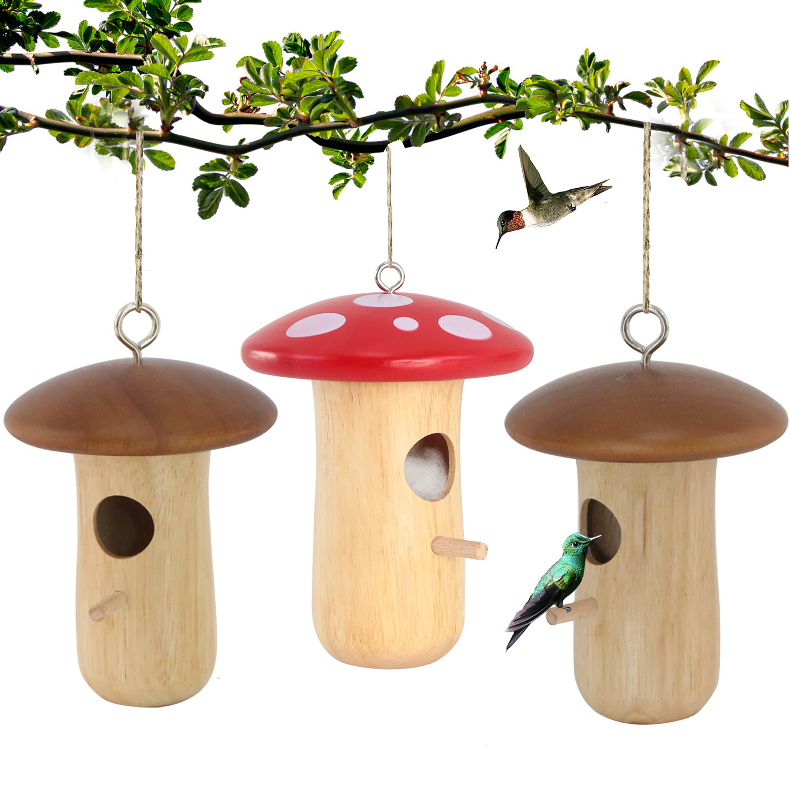 Maison de colibri, maisons de colibris d'extérieur pour nidification, nichoirs pour extérieur ...