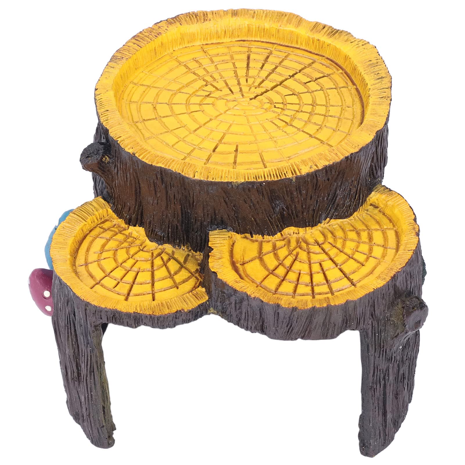 Mini tocón de resina con forma de agujero para esconderse, cueva de ...