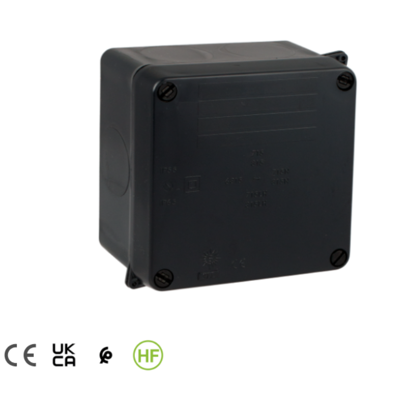 Lot de 6 Boîte étanche de connexion 100 x 100 x 55 mm sans cônes ...