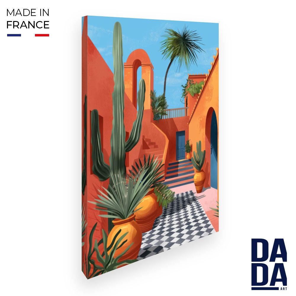 Toile murale Oasis méditerranéenne / 50x70cm / Fabriqué en France ...