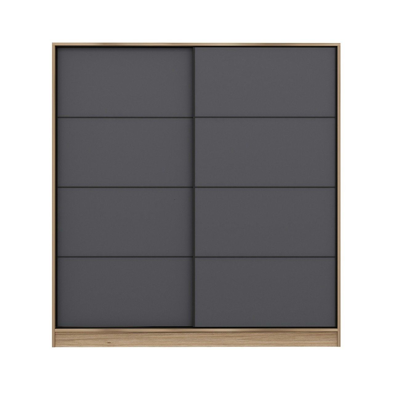 Dressing Carina Bois clair L180xH190cm avec 2 portes coulissantes ...