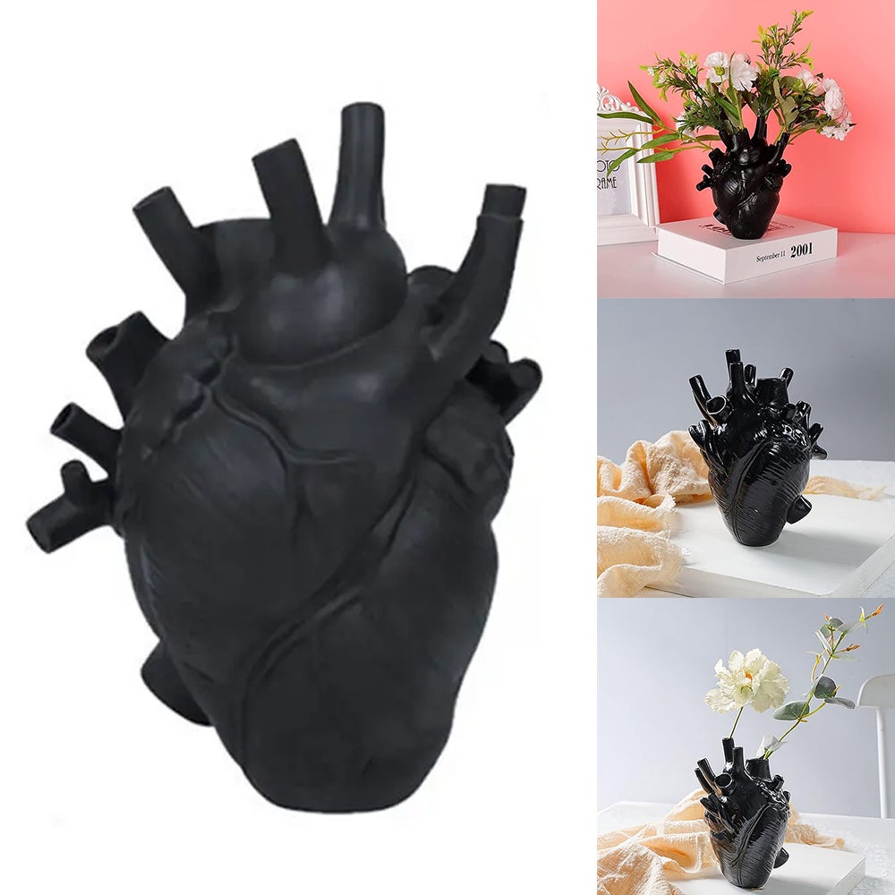 Vase en forme de cœur humain, décoration de la maison, ornement ...