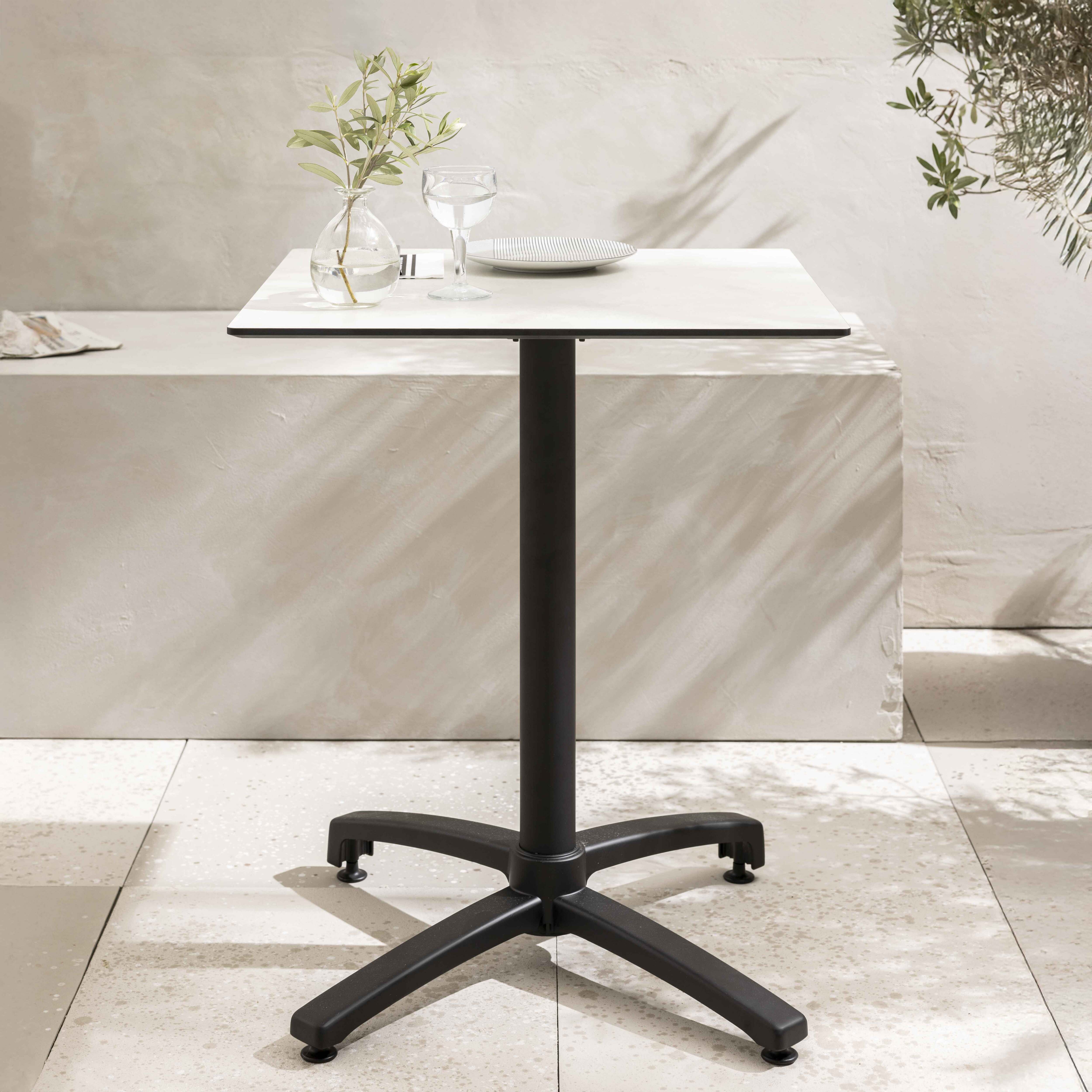 Table de terrasse 60 cm inclinable beton gris clair , Opéra - Oviala ...