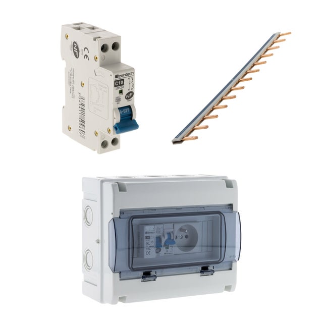 Kit coffret chantier triphase au meilleur prix | Leroy Merlin