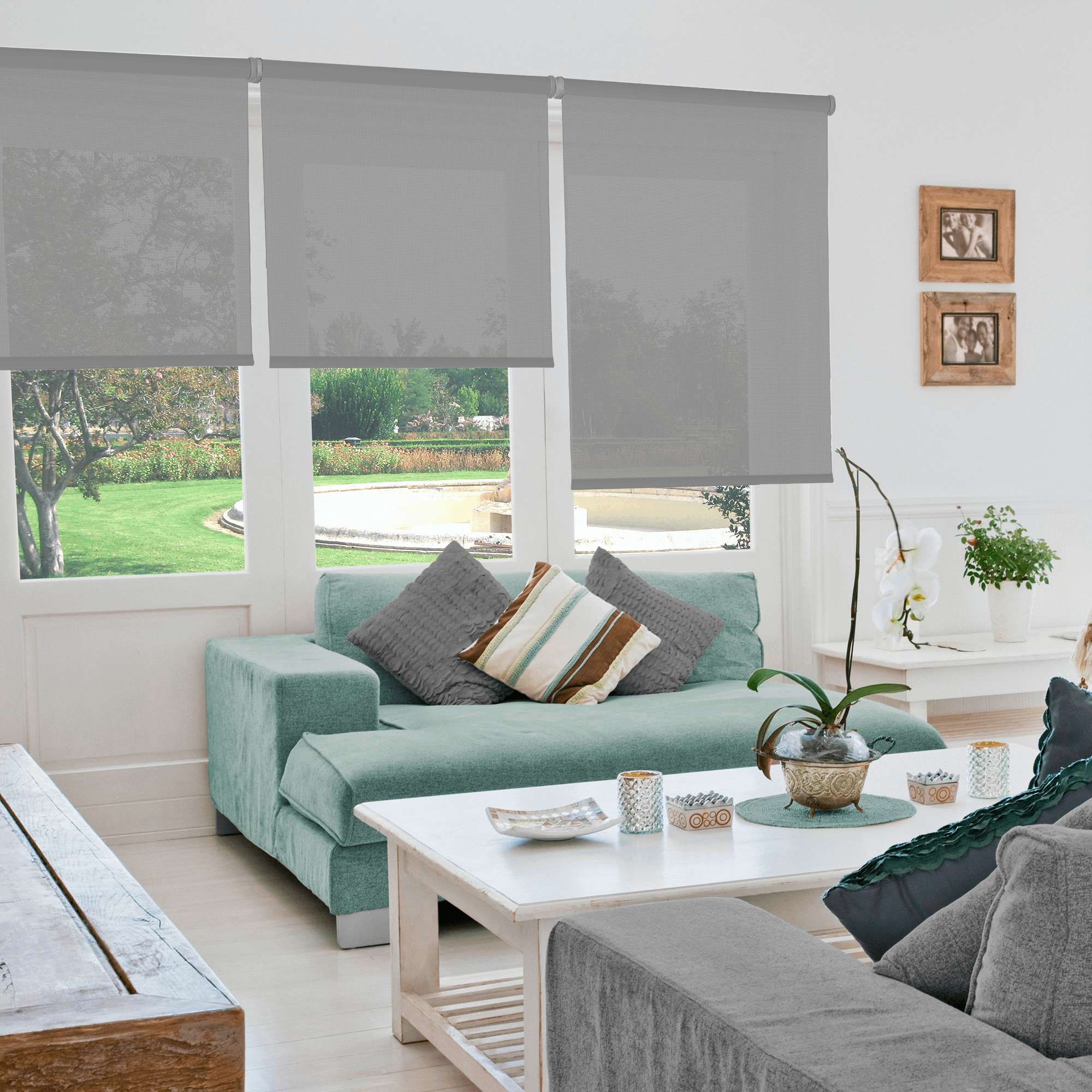 INSPIRE - Store enrouleur screen - l.150 x 250 cm - PEARL - Gris | Leroy Merlin