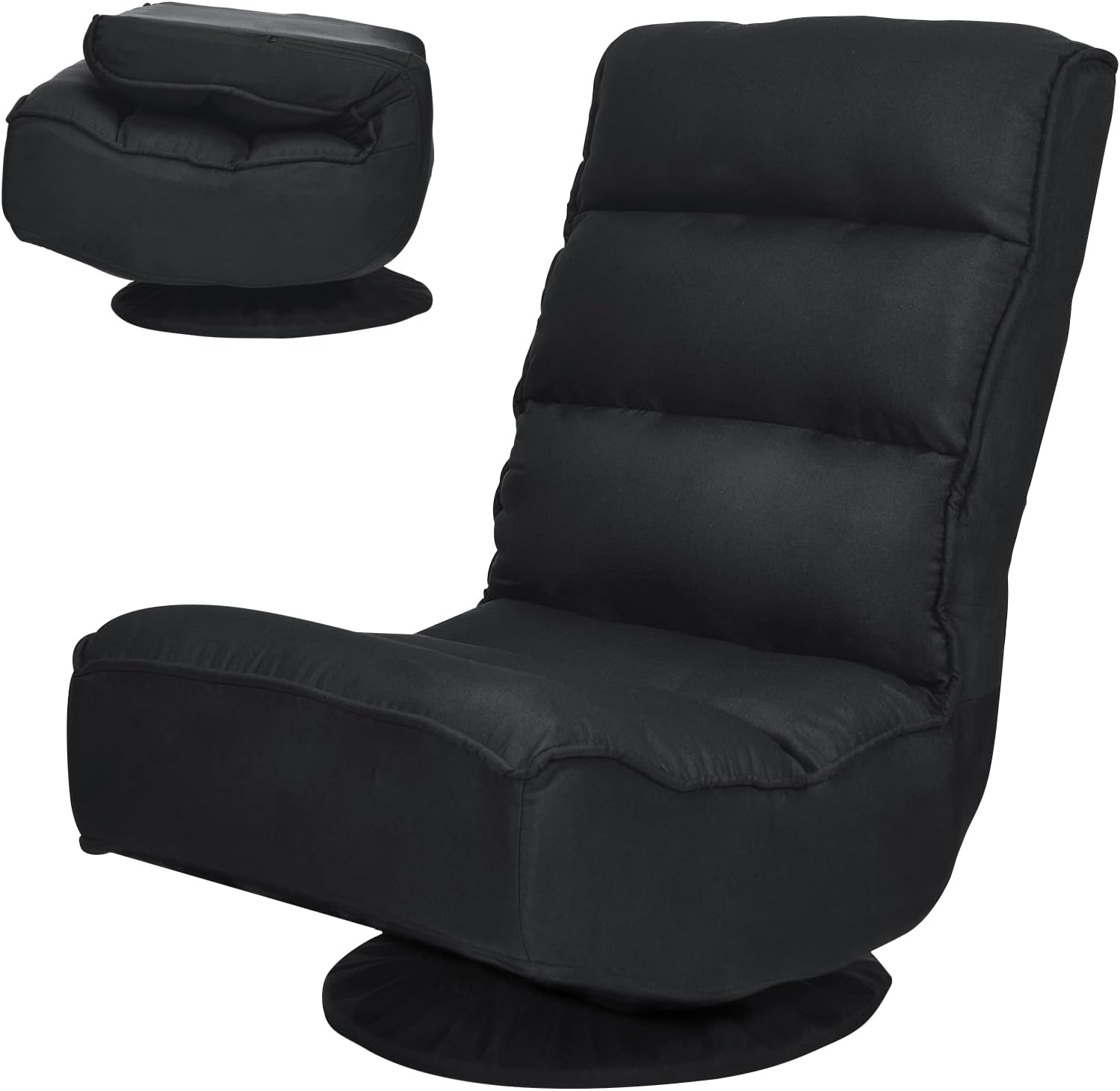 Chaise de Sol Ergonomique, Fauteuil de Sol Pivotante à 360 Degrés avec ...