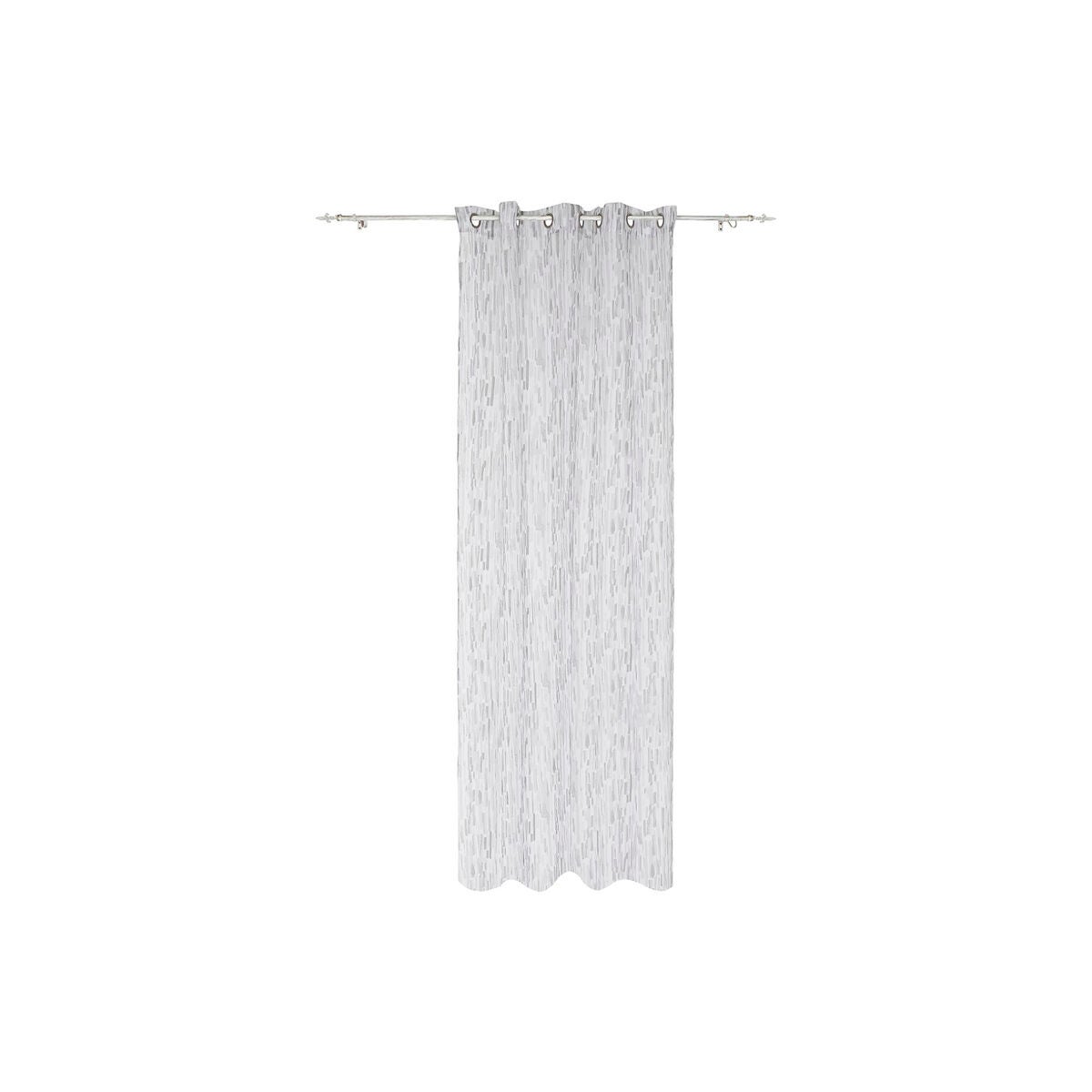 Rideau DKD Home Decor Polyester Blanc Gris clair (140 x 270 cm) | Leroy ...