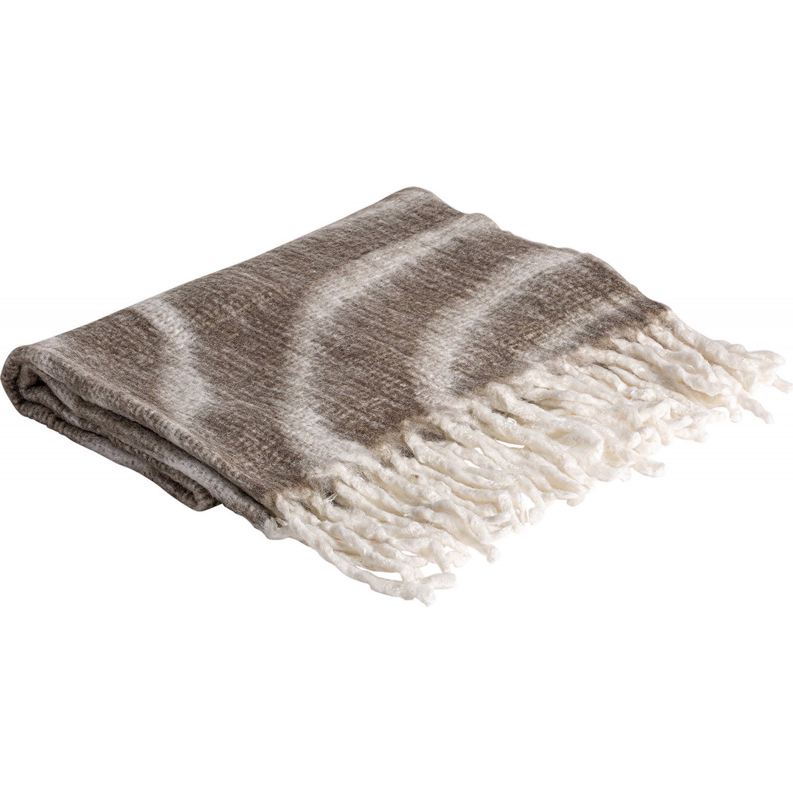 Plaid Dunia Vintage Marron Douillet 125 x 160 x 1 cm Marron glacé et ...