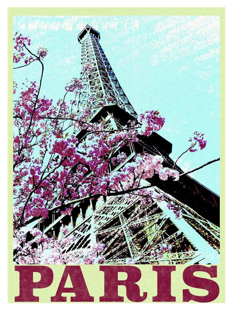 TRAVEL - Signature Poster - Paris - 21x30 cm - BENEFFITO | Leroy Merlin