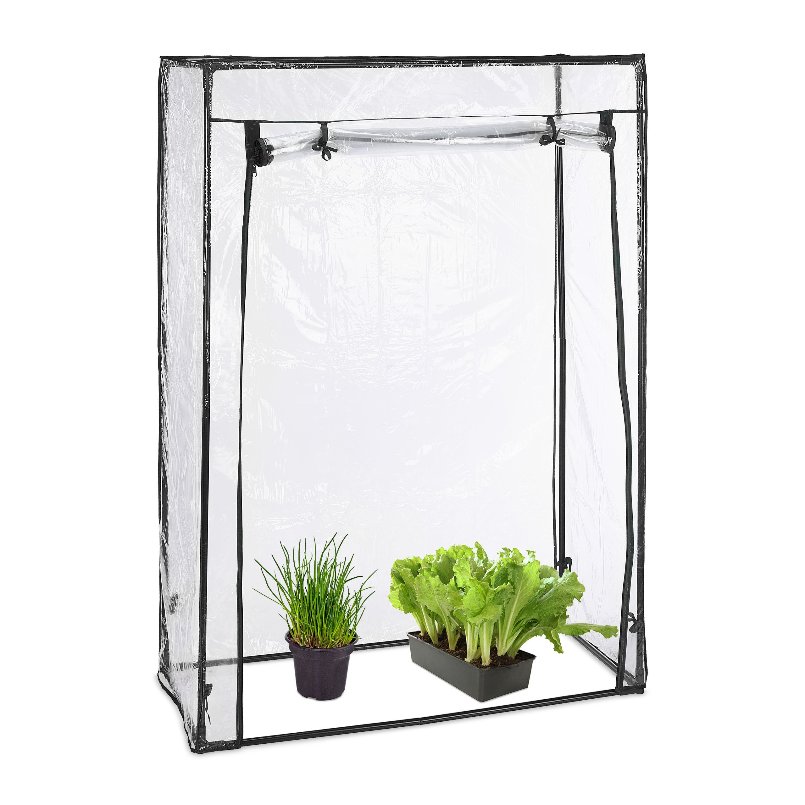 Serre de jardin, bâche en PVC, HLP : env. 150 x 100 x 50 cm, praticable ...