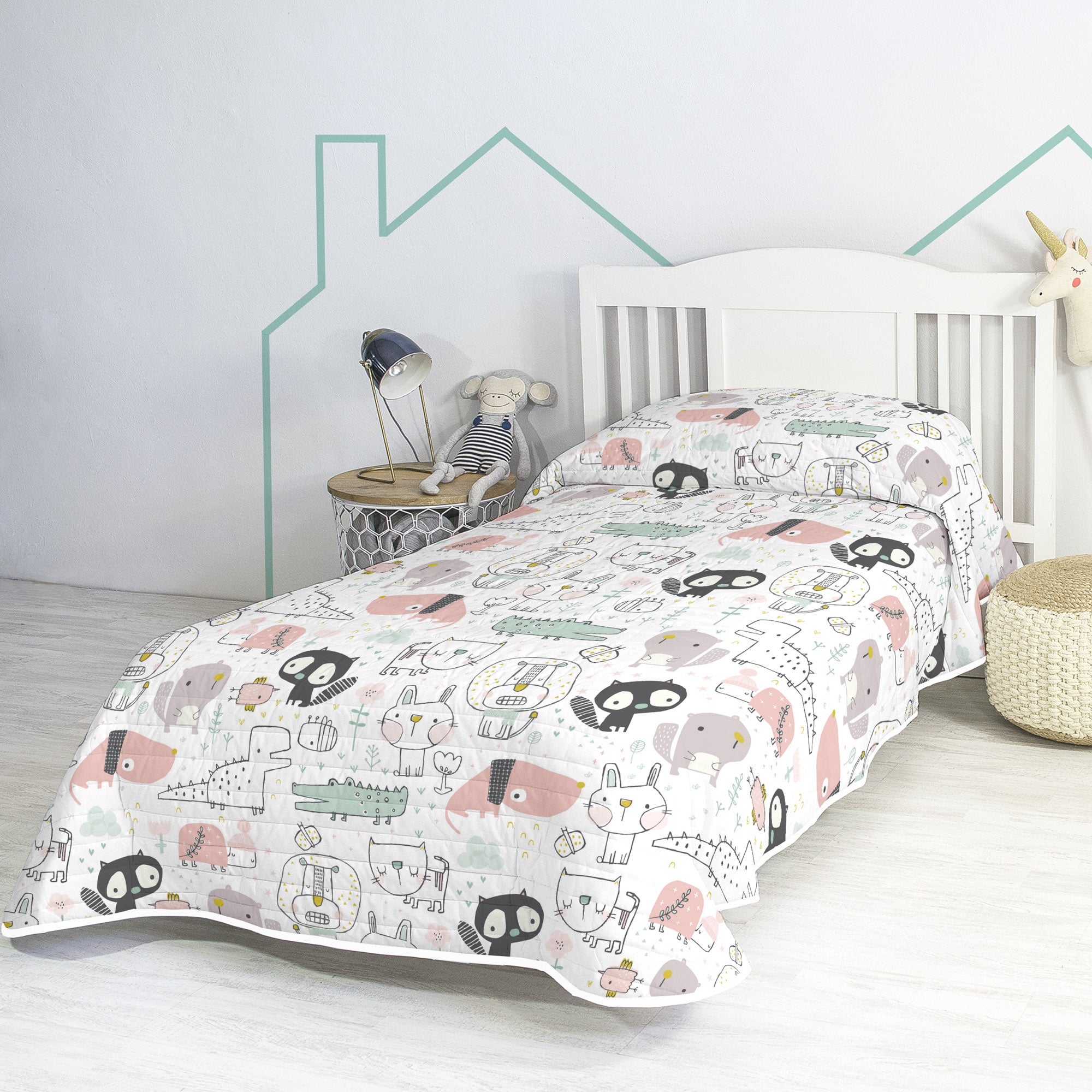 Best buddies Colcha 180x260 cm (Cama 80/90/105) | Leroy Merlin