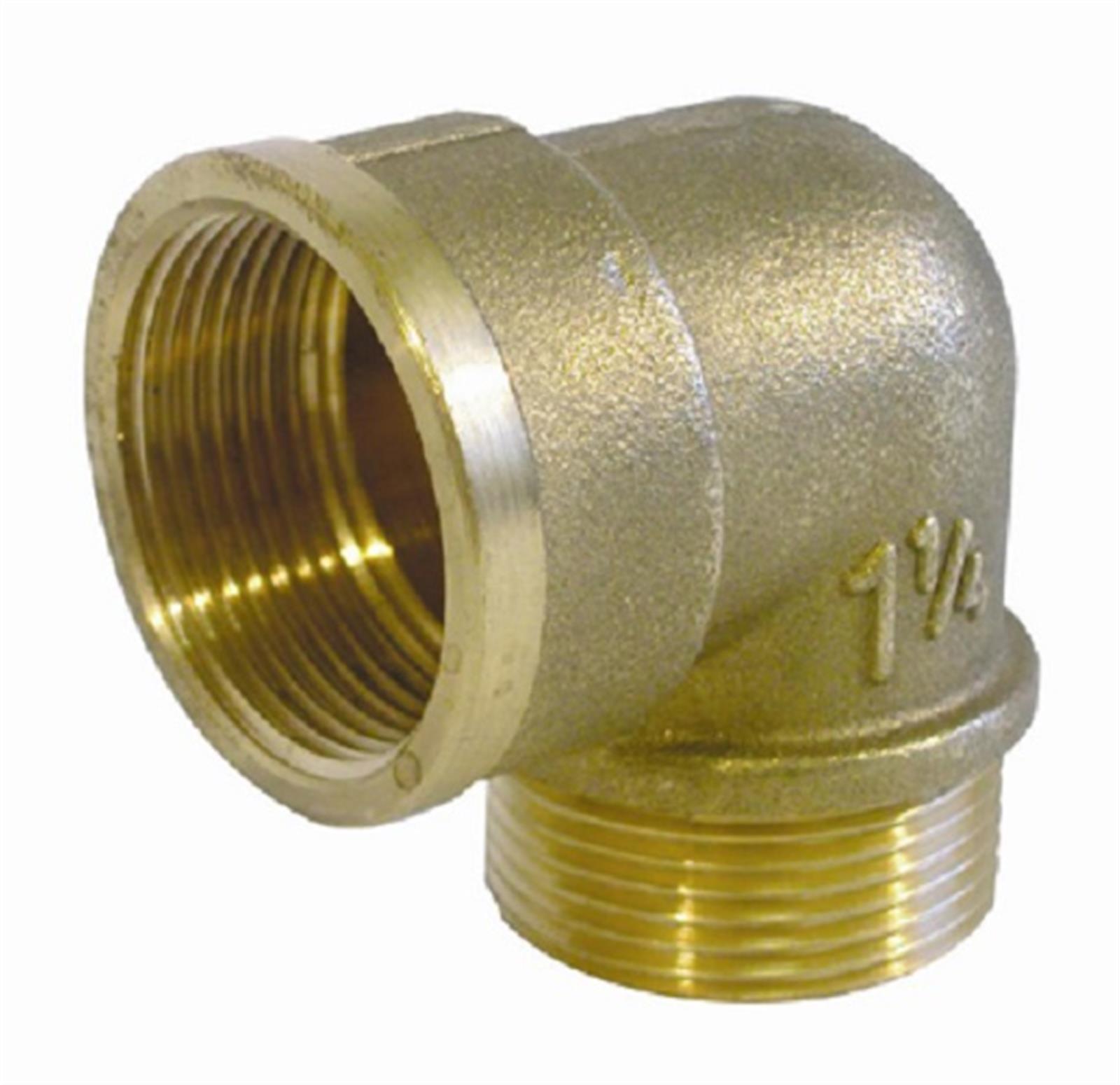 Coude 90° laiton à visser MF - DN40 - MF 1 1/2''- réf : 24611 | Bricoman