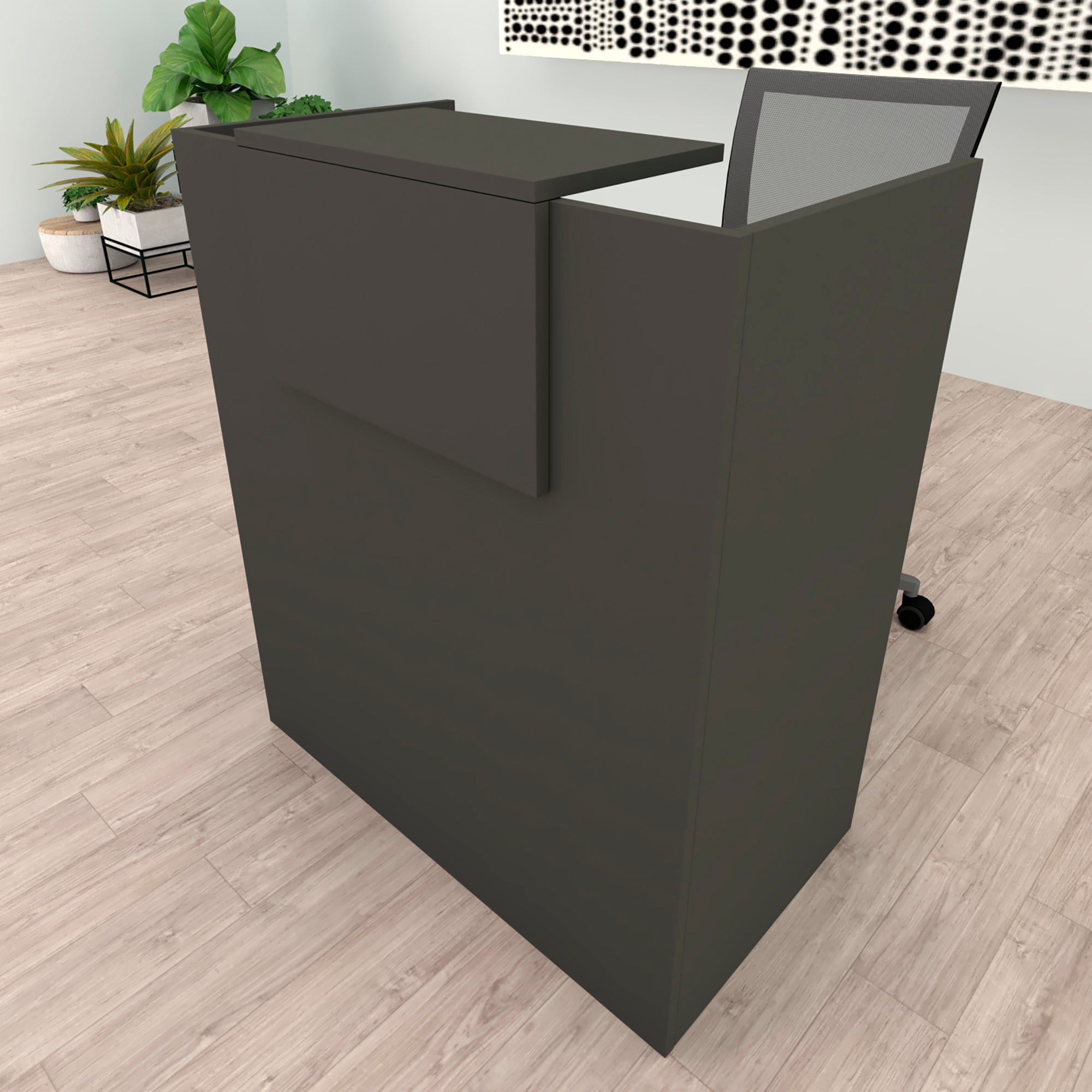 Henor Mostrador Oja. 100x50x107 cm . Con mesa interior. Ideal para ...