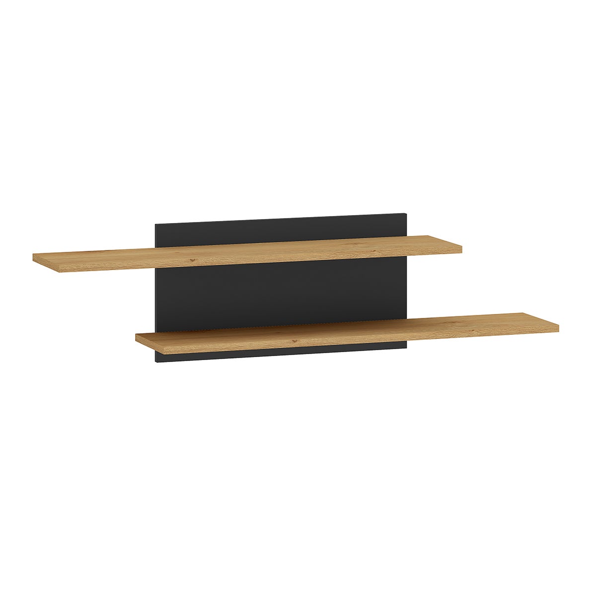 Etagère murale Ysia Bois et Noir | Leroy Merlin