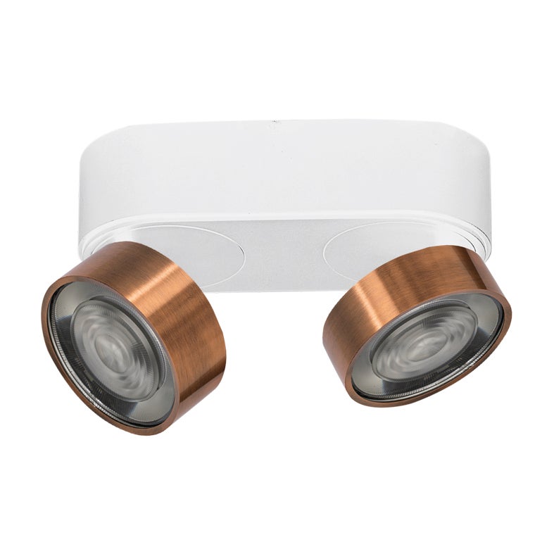 Hole Applique Et Plafonnier Led 13W 3000K Cri90 Blanc/Cuivre ...