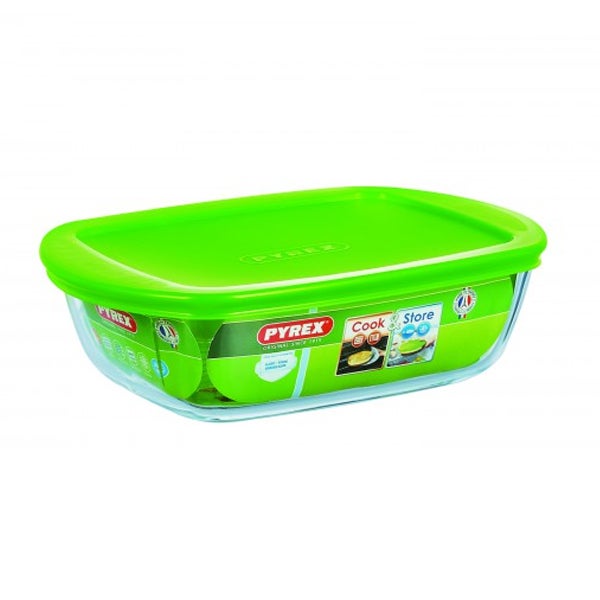 Plat Rectangle En Verre Avec Couvercle 1,1l - Pyrex | Leroy Merlin